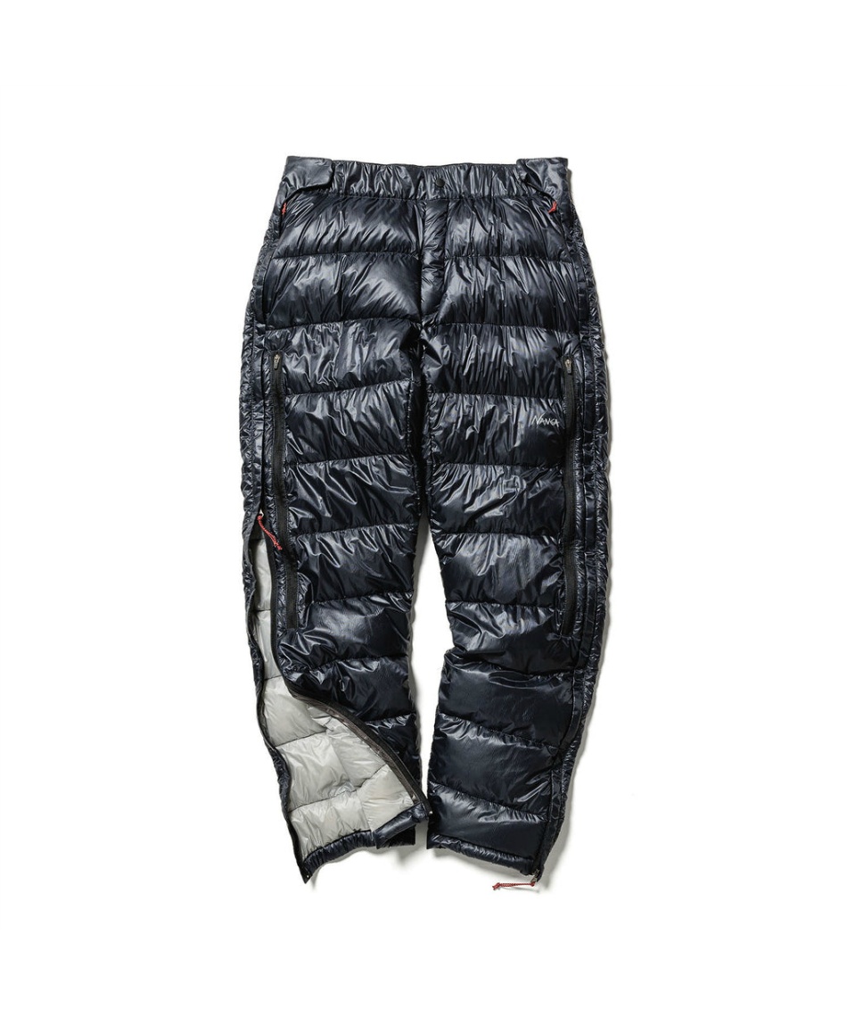 ナンガ(NANGA) ダウンパンツ ミニマリスムダウンパンツ MINIMARHYTHM DOWN PANTS N17F BLKxL.GRY | スポーツ用品ならヒマラヤオンラインストア【公式】