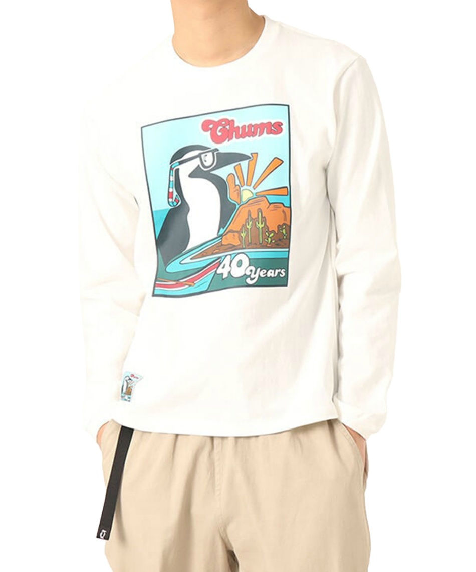 チャムス(CHUMS) Tシャツ 長袖 40イヤーズロングスリーブ CH01-2251 White | スポーツ用品ならヒマラヤオンラインストア【公式】