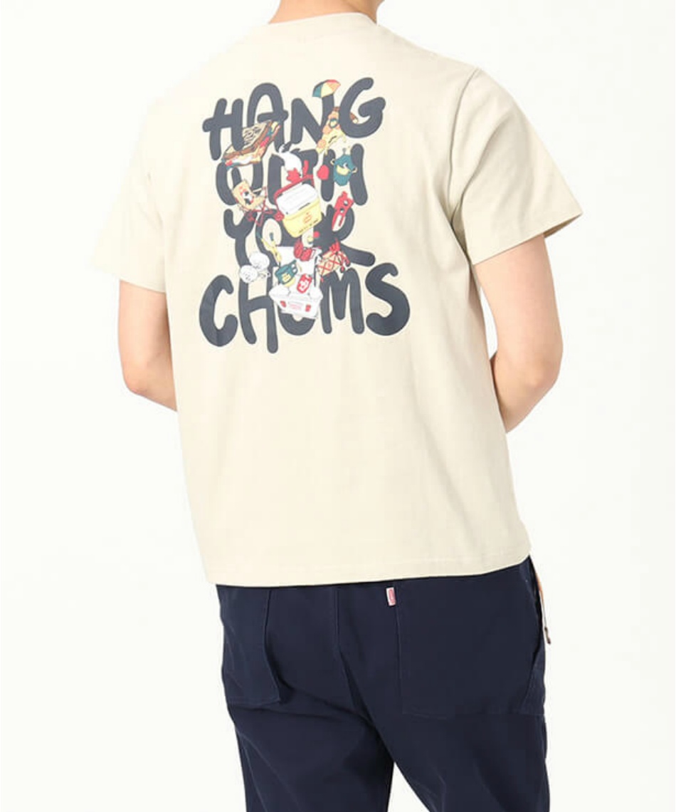 チャムス(CHUMS) Tシャツ 半袖 HWYCスチールクーラーポケットTシャツ HWYC Steel Cooler Pocket T-Shirt CH11-2160 Greige ...