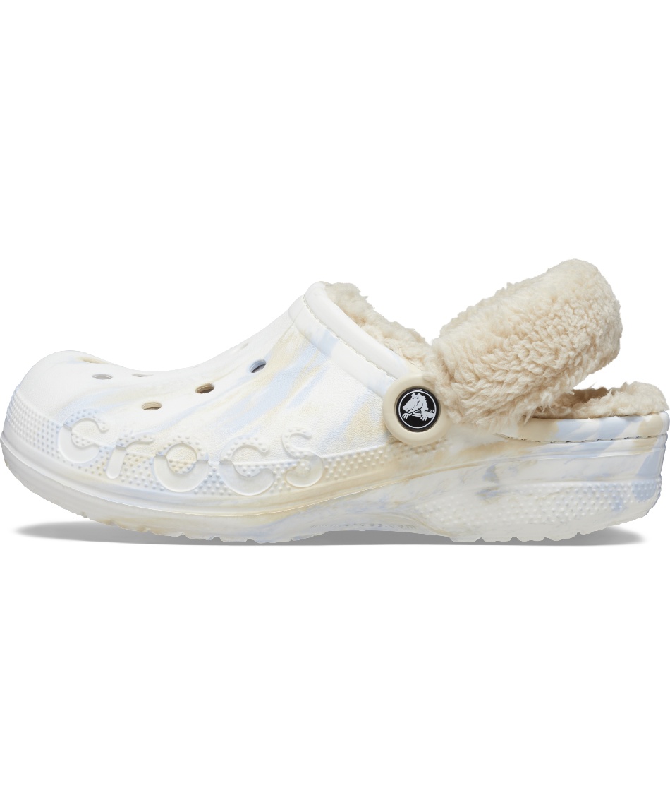 Baya Lined Fuzz Strap Marbled Clog