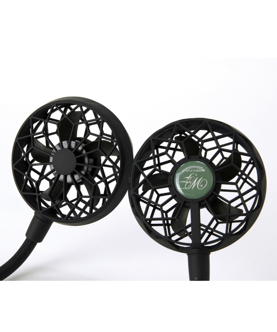 スパイス(SPICE) 涼感アイテム W FAN/YOGA AIR扇風機 ダブルファンハンズフリー ヨガエアー DFYA212CAMO ...