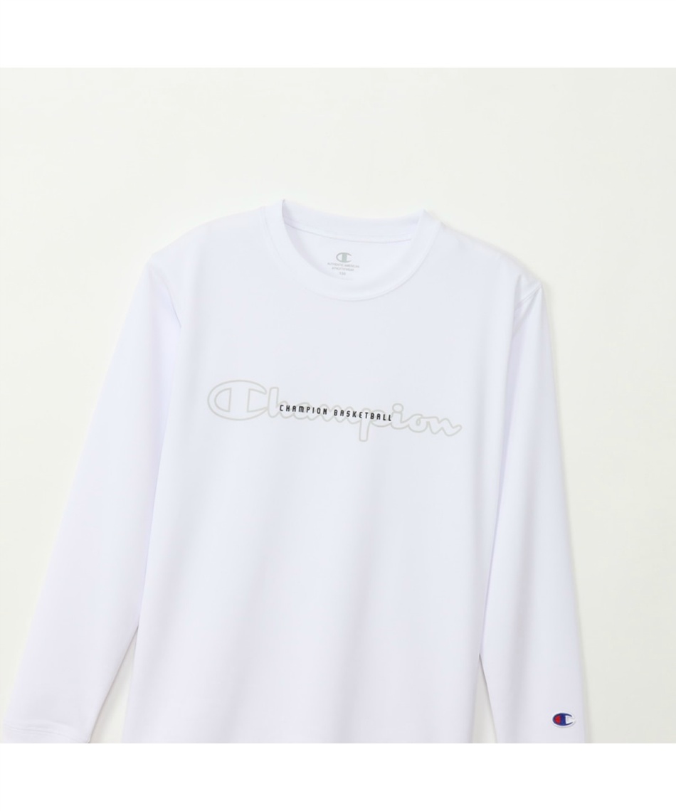 チャンピオン(Champion) バスケットボール 長袖シャツ ミニ ロングスリーブTシャツ CK-AB413-010 | スポーツ用品なら ...