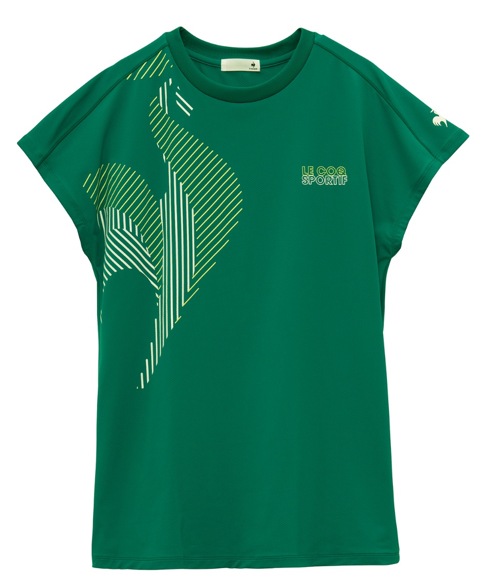 ルコックスポルティフ(le coq sportif) Tシャツ 半袖 接触冷感フレンチスリーブシャツ LT5SHT09L-GR00 ...