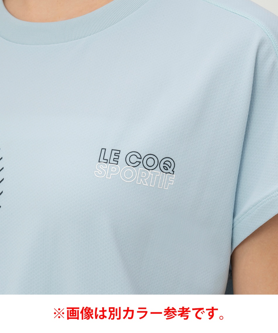 ルコックスポルティフ(le coq sportif) Tシャツ 半袖 接触冷感フレンチスリーブシャツ LT5SHT09L-GR00 ...
