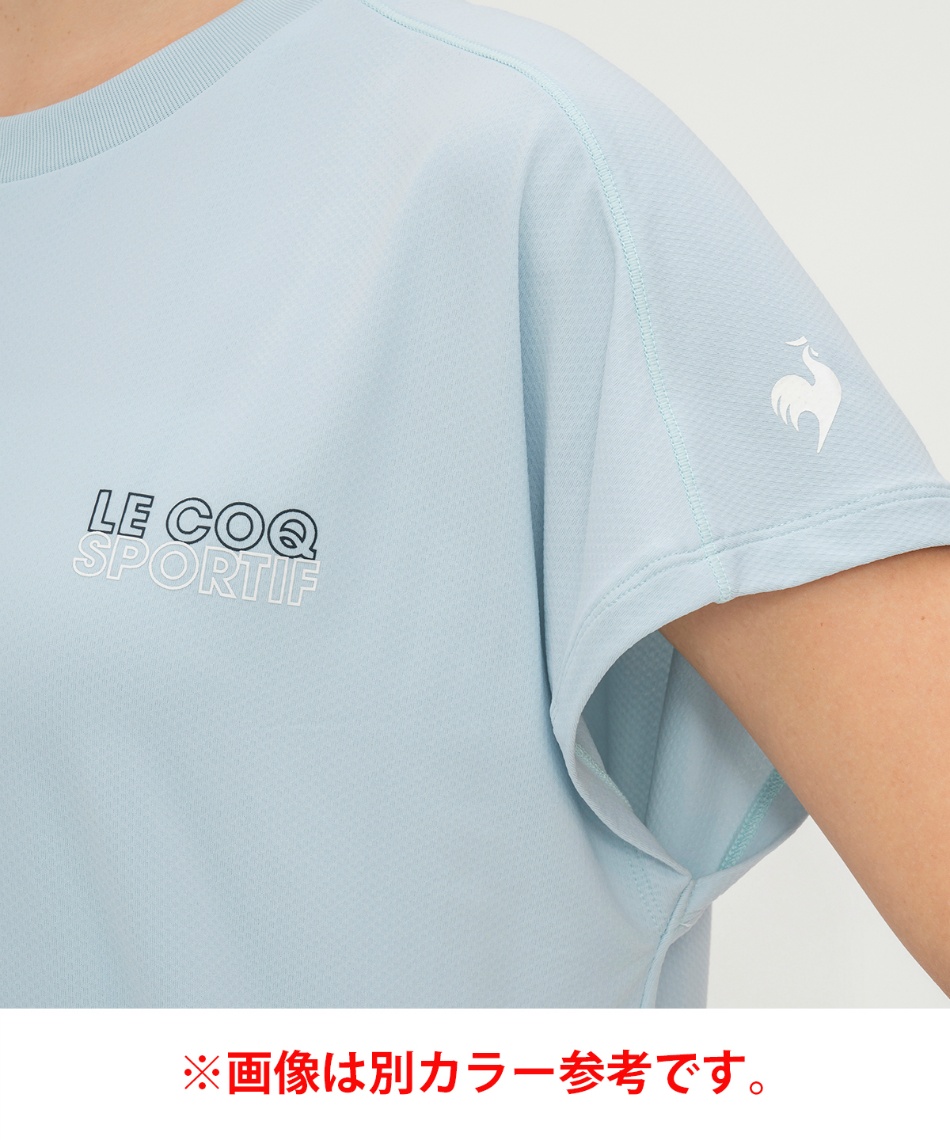 ルコックスポルティフ(le coq sportif) Tシャツ 半袖 接触冷感フレンチスリーブシャツ LT5SHT09L-GR00 ...
