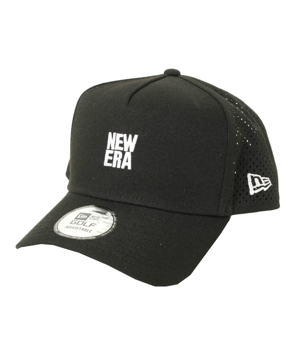 ニューエラ(NEW ERA) ゴルフ キャップ レーザー パフォーテッド スクエアロゴ ブラック 12674588 【国内正規品】【2021年 ...