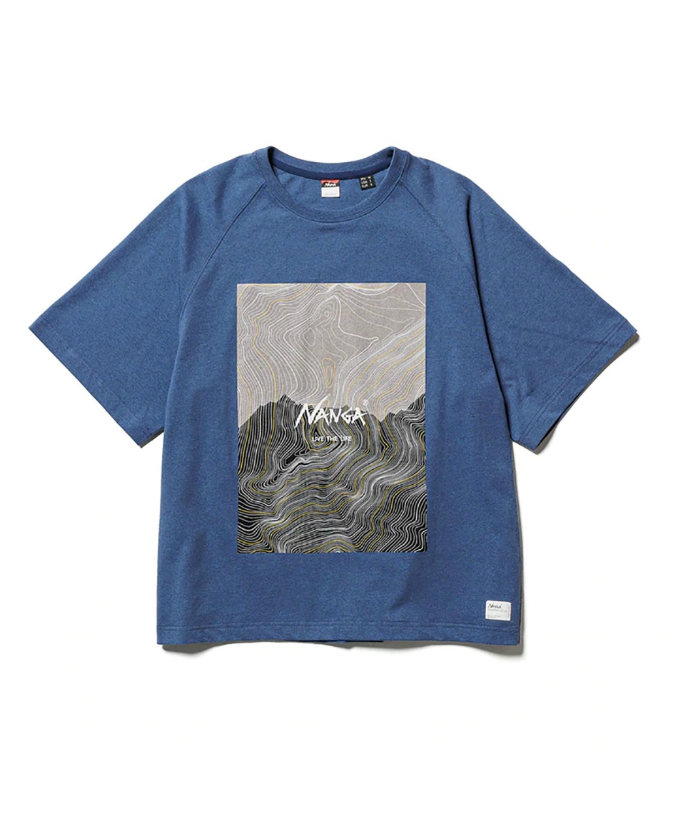 ナンガ(NANGA) Tシャツ 半袖 エコハイブリッド ルーズ コントアーマップティー N1RP NVY | スポーツ用品ならヒマラヤ ...