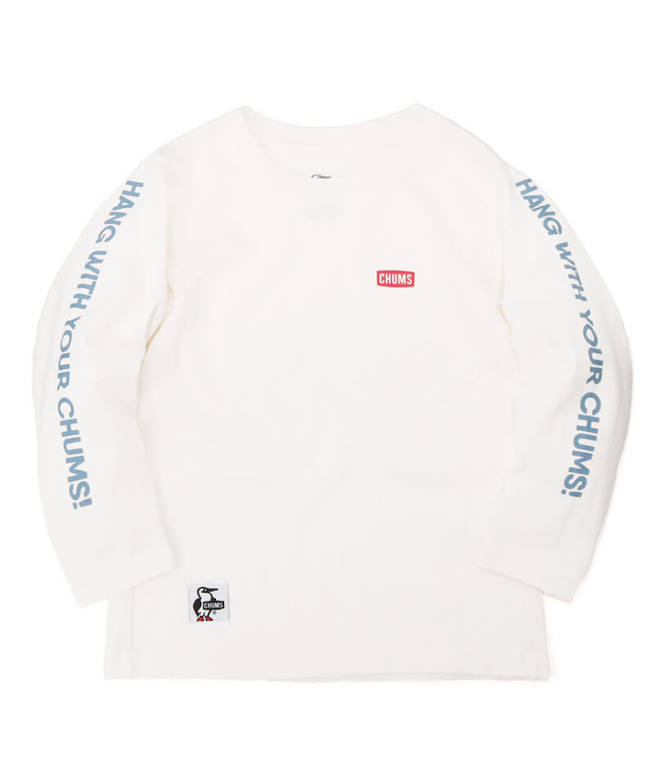 チャムス(CHUMS) Tシャツ 長袖 キッズHWYCロングスリーブTシャツ Kid's HWYC L/S T-Shirt CH21-1251 White*Blue | スポーツ用品なら ...