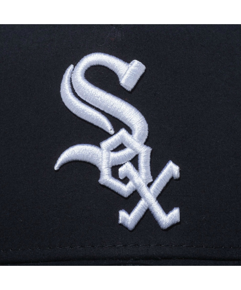 ニューエラ(NEW ERA) 帽子 キャップ トラッカー タイプライター シカゴ・ホワイトソックス ブラック 9FORTY A-FRAME ...