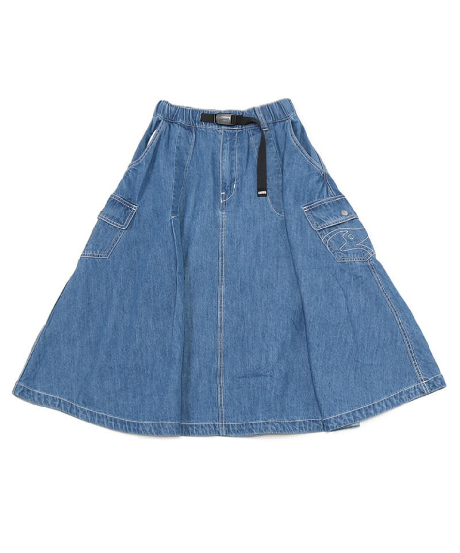 【クーポン配布中】 ロングスカート ビーバーカーゴスカート Beaver Cargo Skirt CH18-1290 Lt.Indigo ...
