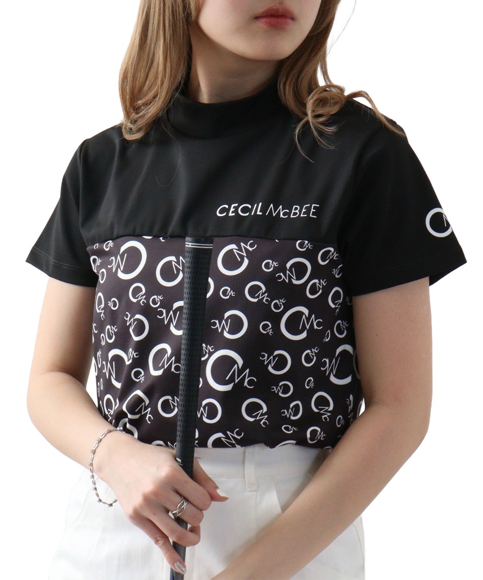 セシルマクビー グリーン(CECIL McBEE green) ゴルフウェア 半袖シャツ 切替オールオーバーMN半袖シャツ CGS2511TE 【2024年春夏モデル】 | スポーツ用品なら ...