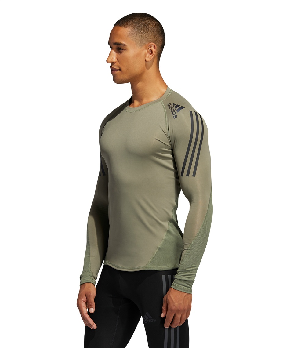 アディダス(adidas) アンダーウェア 長袖 アルファスキン チーム スリーストライプスロングスリーブTシャツ FVU96 | スポーツ用 ...
