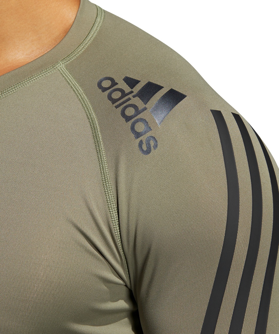 アディダス(adidas) アンダーウェア 長袖 アルファスキン チーム スリーストライプスロングスリーブTシャツ FVU96 | スポーツ用 ...