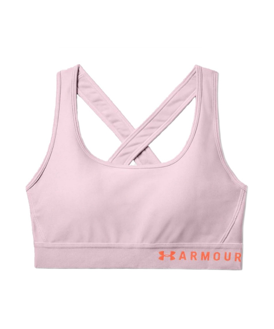 アンダーアーマー(UNDER ARMOUR) スポーツブラ ブラトップ UAアーマー ミッド クロスバック ヘザー ブラ 1310459 ...