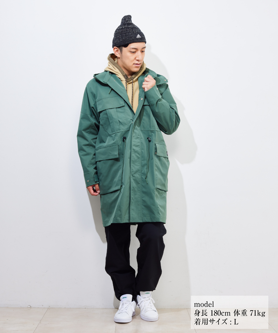 アディダス(adidas) ロングコート PRSVE ツイルロングコート DM410-HM2710 | スポーツ用品ならヒマラヤオンライン ...