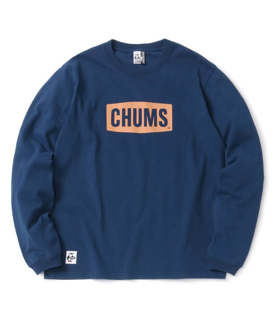 チャムス(CHUMS) Tシャツ 長袖 チャムスロゴロングスリーブT CH01-1894 Navy*Brown | スポーツ用品ならヒマラヤオンラインストア【公式】