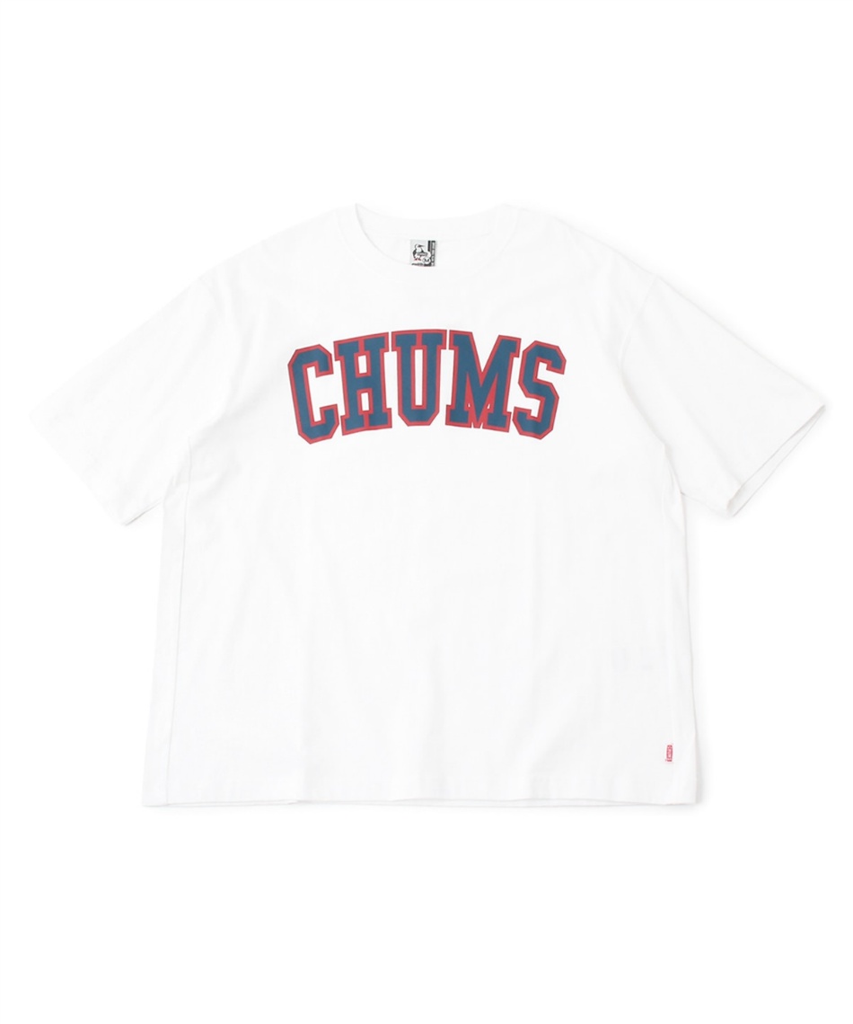チャムス(CHUMS) Tシャツ 半袖 オーバーサイズドチャムスカレッジTシャツ CH01-2180 White | スポーツ用品ならヒマラヤオンラインストア【公式】