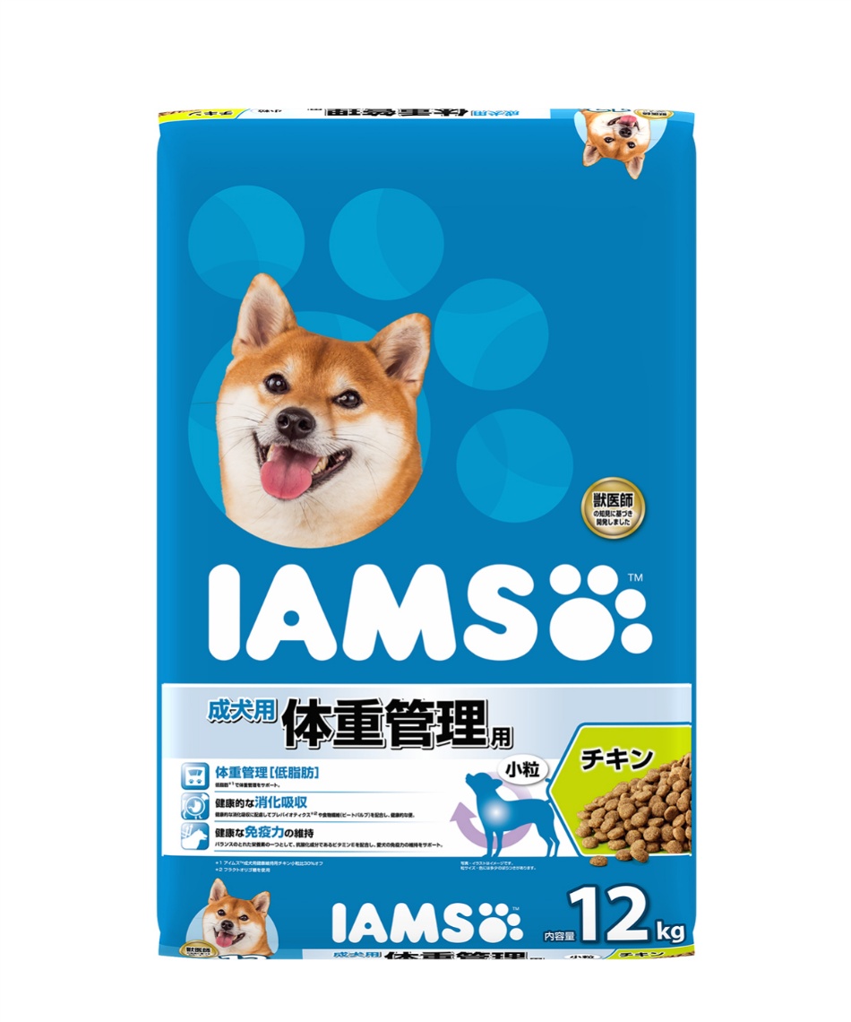 アイムス(IAMS) 犬用 成犬用 体重管理用 チキン 小粒 12kg 1110111 【ご自宅配送限定】‥ | スポーツ用品ならヒマラヤ ...