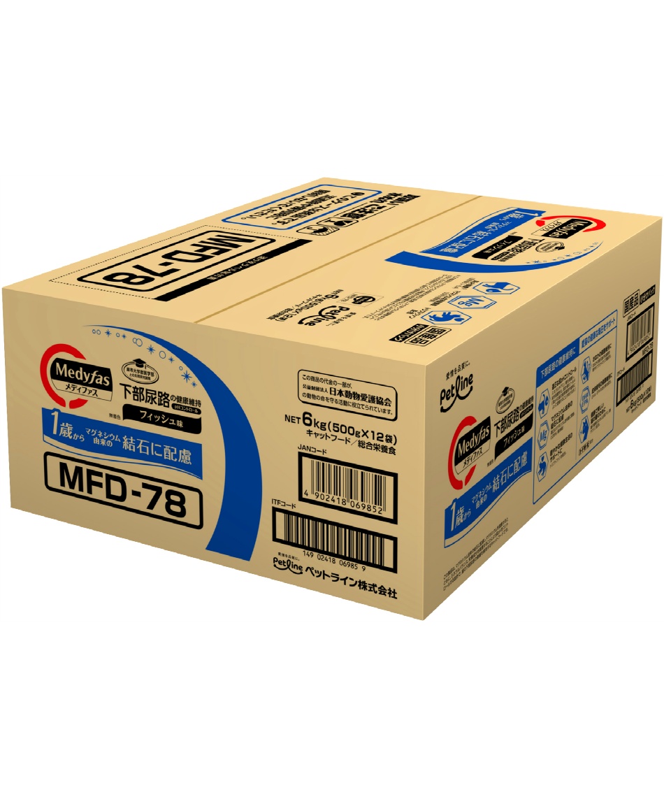 メディファス 猫用 1歳から フィッシュ味6kg 500g×12 MF9852 【ご自宅配送限定】‥ | スポーツ用品ならヒマラヤオンラインストア【公式】