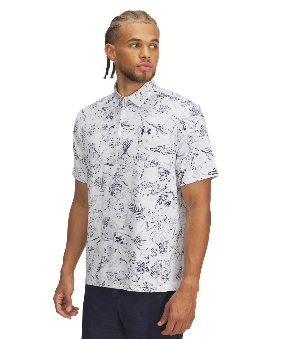 アンダーアーマー(UNDER ARMOUR) ゴルフウェア ポロシャツ 半袖 UA Playoff 3.0 Printed Polo 1378677-118 【2025年春夏モデル ...