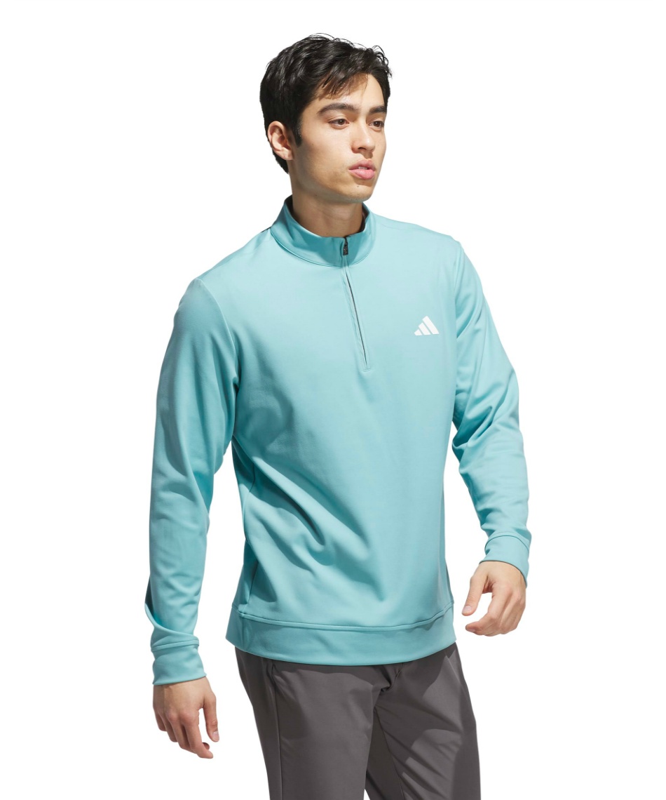 アディダス adidas ゴルフウェア スウェット メンズ ハーフジップ長袖スゥエット JVU44 【国内正規品】【2025年秋冬モデル】 アディダス(adidas) ゴルフウェア スウェット ハーフジップ長袖