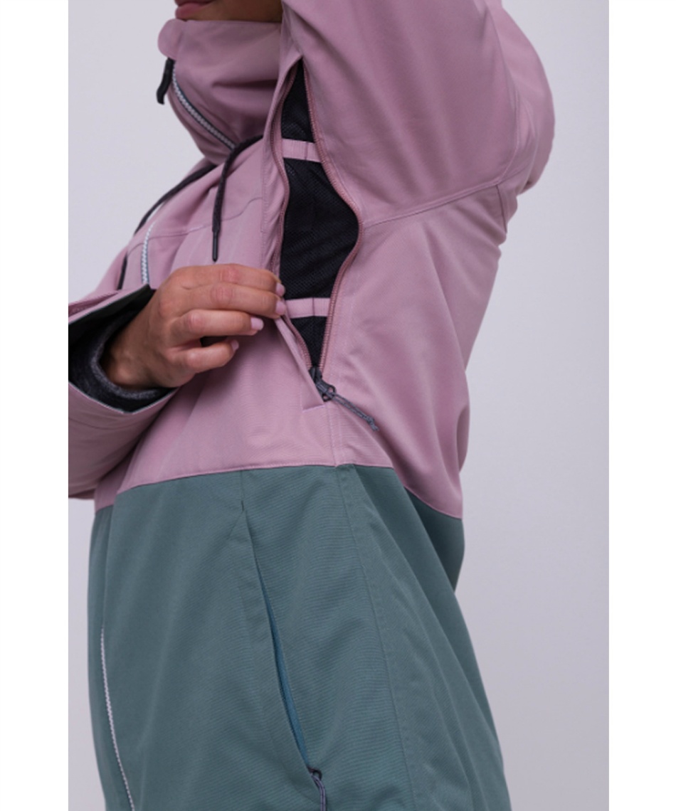 スノーボードウェア ジャケット ATHENA INSULATED JACKET M2W311 DUSTY MAUVE COLORBLOCK ...