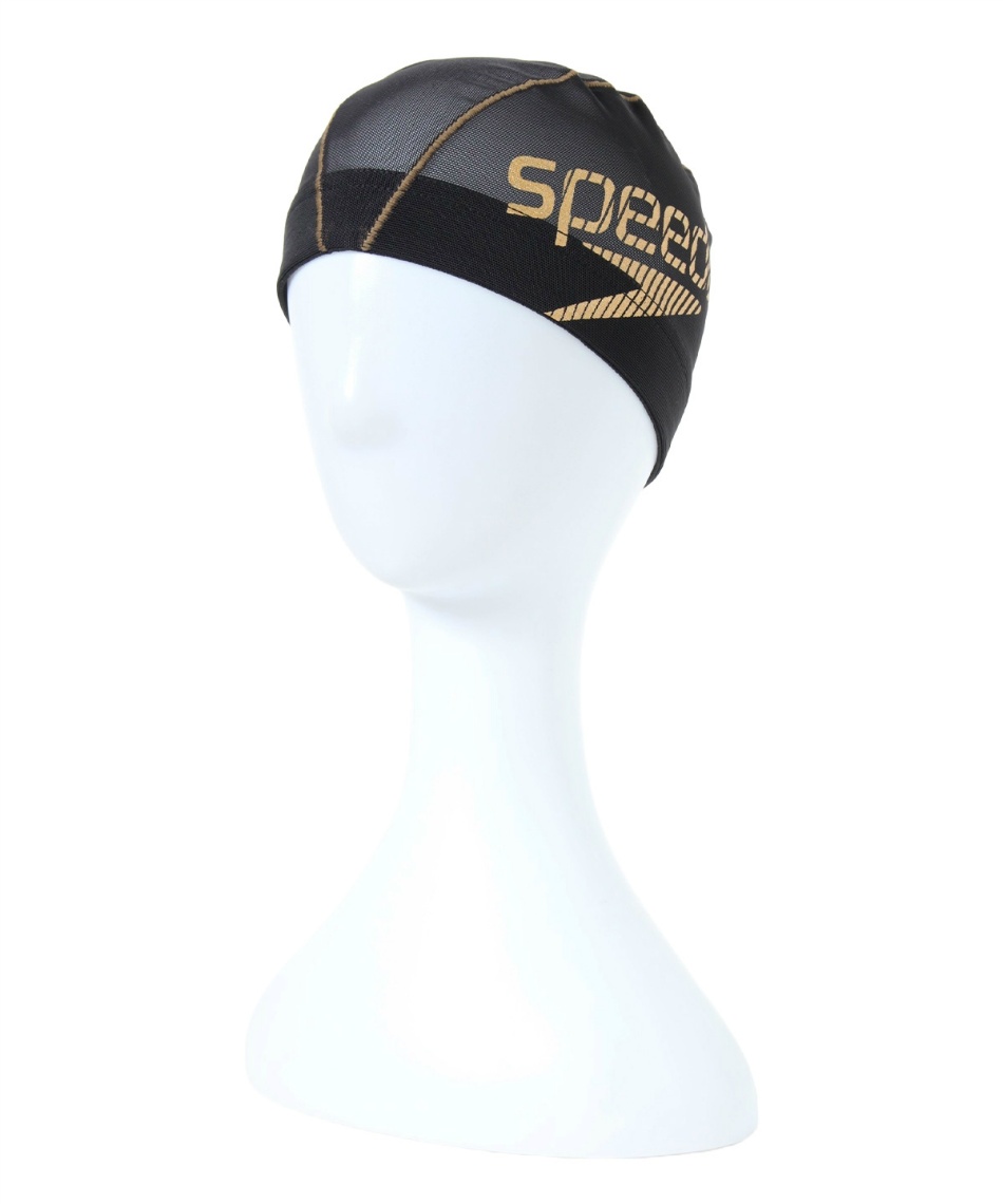 スピード(Speedo) スイムキャップ メッシュ Beam Stack Mesh Cap メッシュキャップ ロゴ SE12420-GD ...