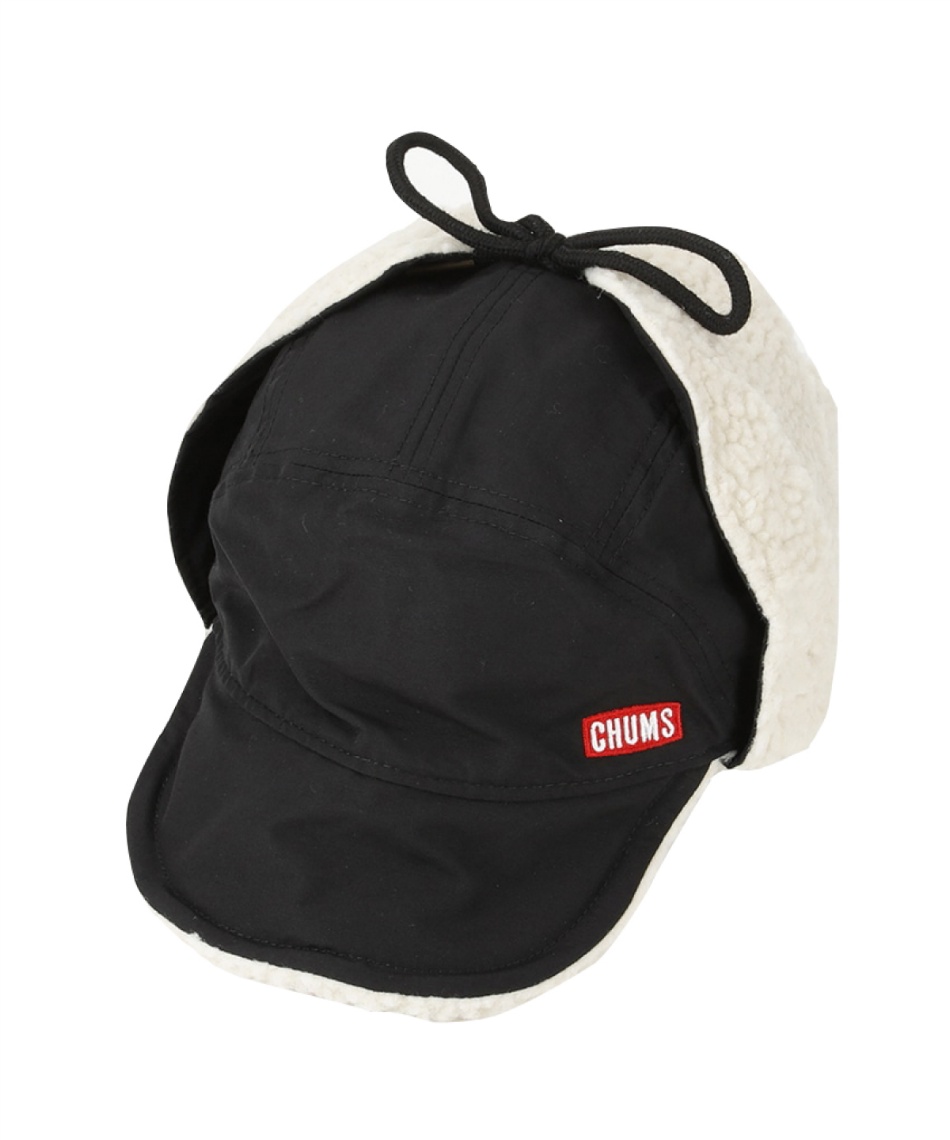 チャムス(CHUMS) 帽子 キャップ ロシアンキャップ Russian Cap CH05-1263 Black2 | スポーツ用品なら ...