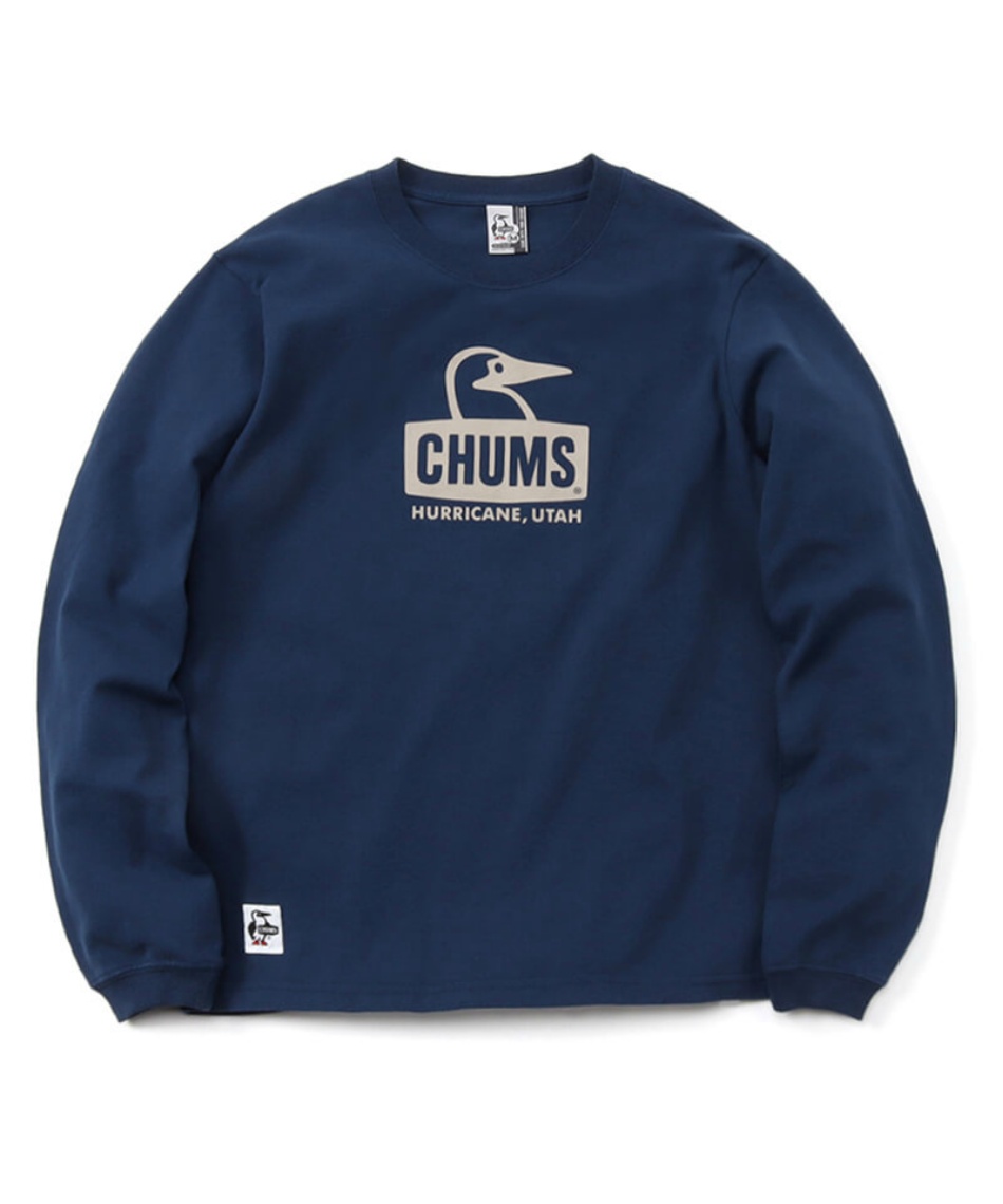チャムス(CHUMS) Tシャツ 長袖 ブービーフェイスロングスリーブT CH01-1895 Navy*Gray | スポーツ用品ならヒマラヤ ...