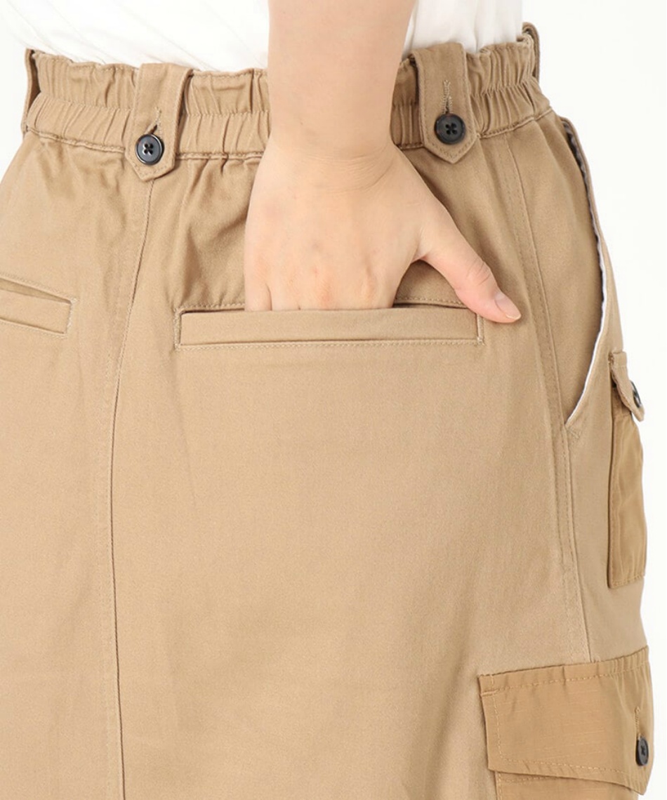 チャムス(CHUMS) スカート ストレッチキャンピングロングスカート Stretch Camping Long Skirt CH18 ...