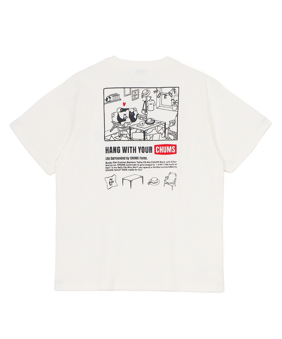 チャムス(CHUMS) Tシャツ 半袖 マイチャムスルームTシャツ My CHUMS Room T-Shirt CH11-2559 | スポーツ用品ならヒマラヤオンラインストア【公式】