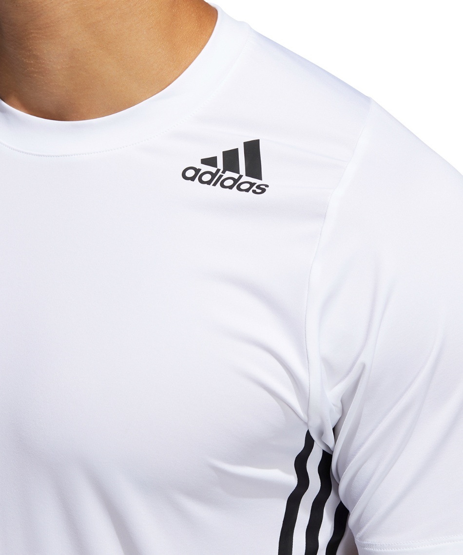 アディダス(adidas) スポーツウェア 半袖 FreeLift 3ストライプス Tシャツ FreeLift 3-Stripes Tee ...