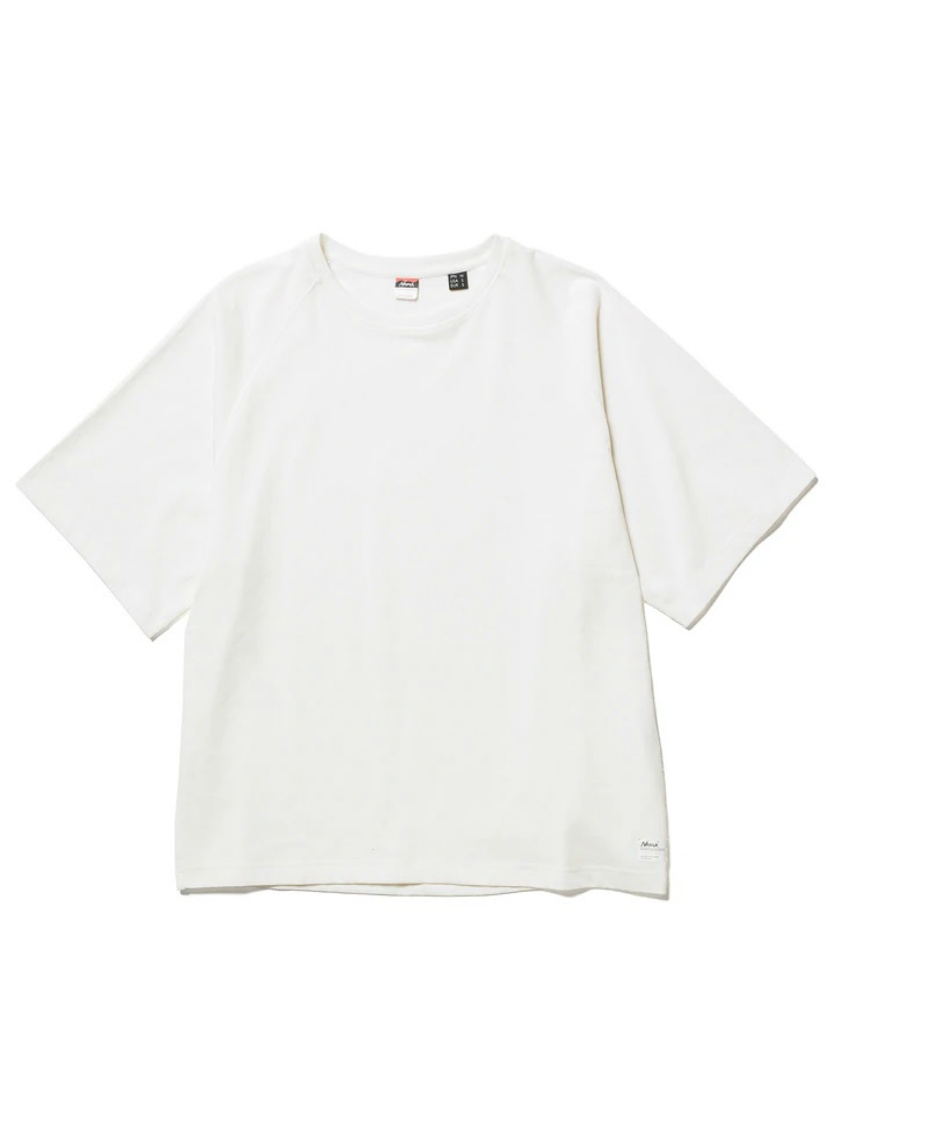 ナンガ(NANGA) Tシャツ 半袖 ECO HYBRID RAGLAN SLEEVE OVERSIZED TEE エコハイブリッド ラグランスリーブ オーバーサイズドティー N12W WHT ...
