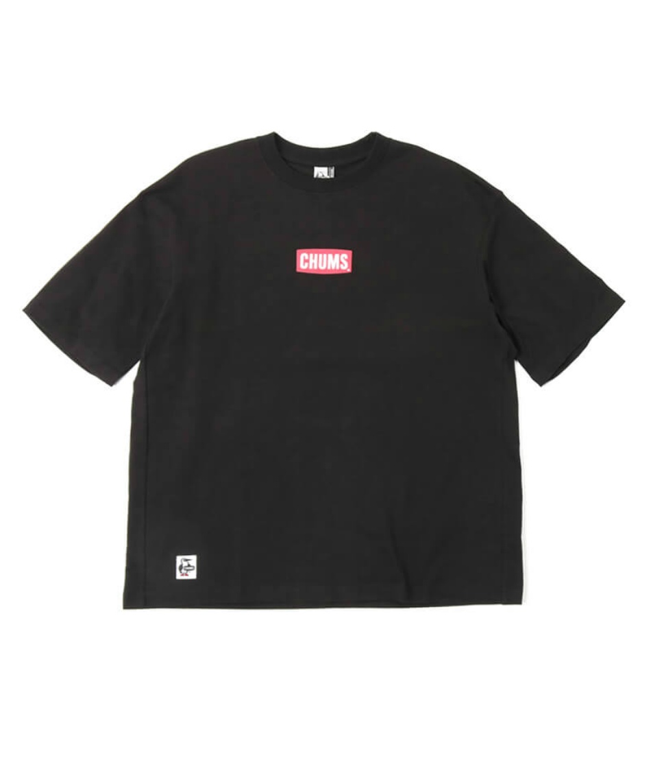 チャムス(CHUMS) Tシャツ 半袖 オーバーサイズドミニチャムスロゴTシャツ Oversized Mini CHUMS Logo T-Shirt CH01-2165 Black ...