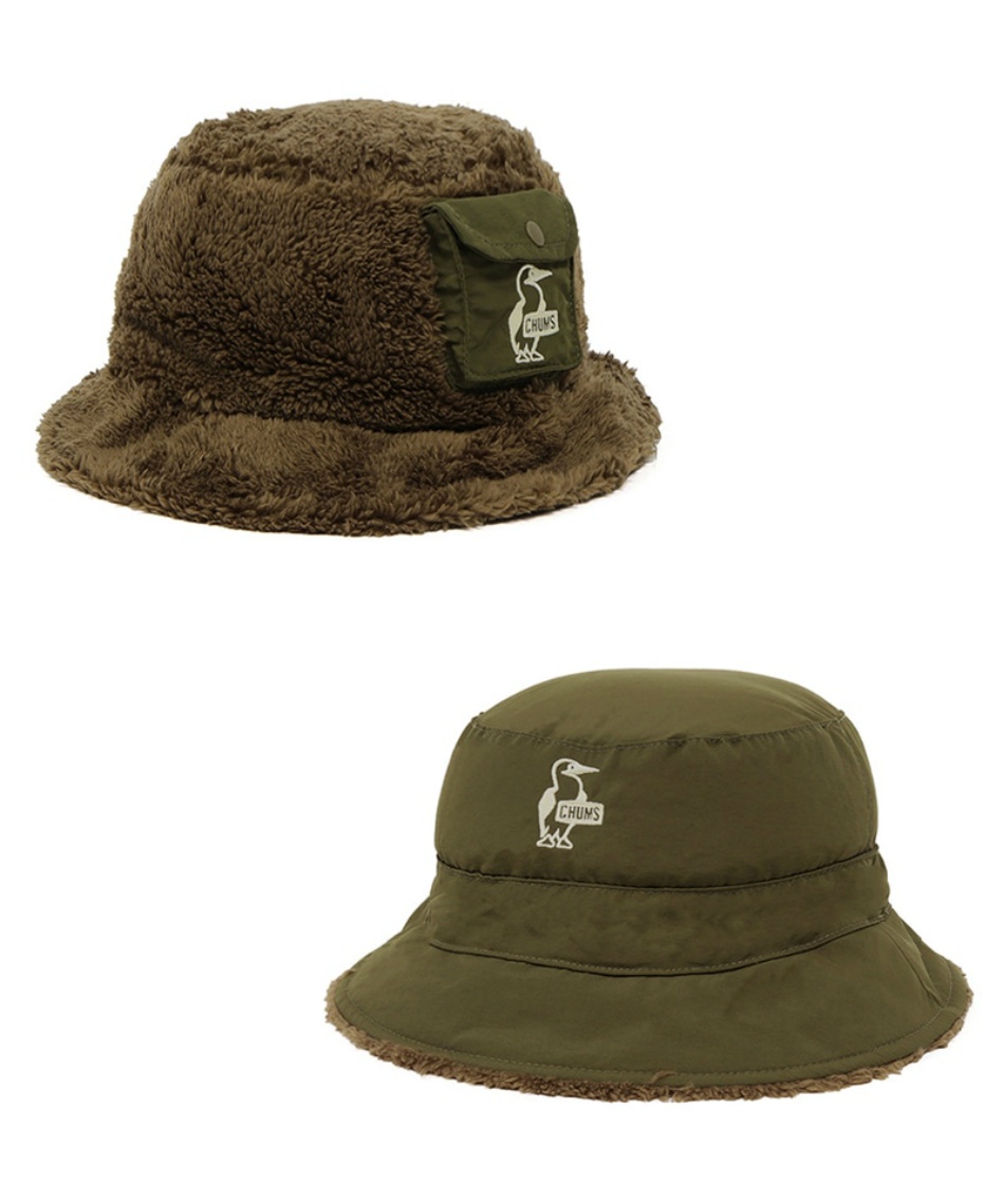 チャムス(CHUMS) ハット キッズエルモフリースリバーシブルバケットハット Kid's Elmo Fleece Reversible ...