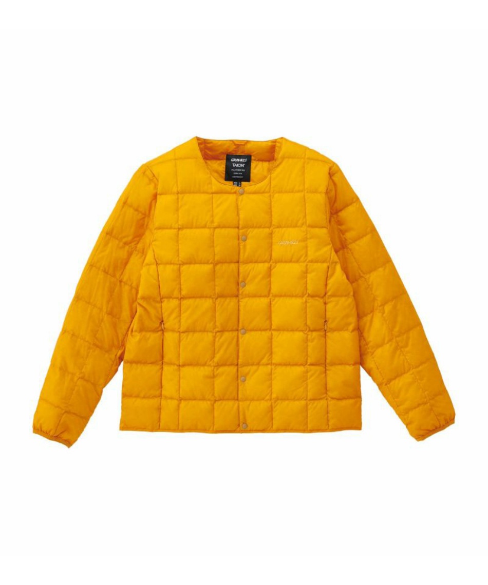 ダウンジャケット GRAMICCI×TAION INNER DOWN JACKET インナーダウンジャケット G3FU-J101-TG GOLD | スポーツ用品ならヒマラヤオンラインストア【公式】