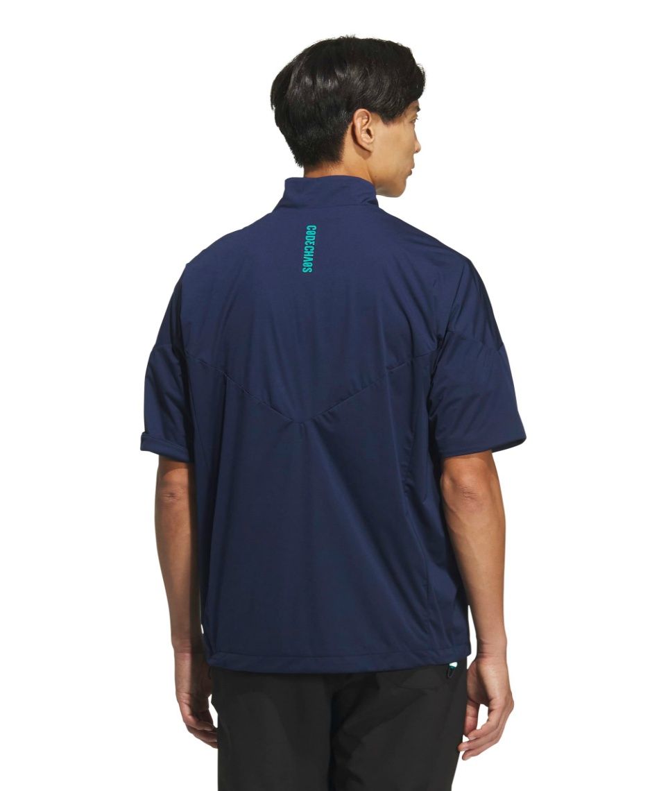 アディダス(adidas) ゴルフウェア ブルゾン コードカオス ハーフジップ 半袖ウィンド UV105 【国内正規品】【2025年秋冬モデル ...