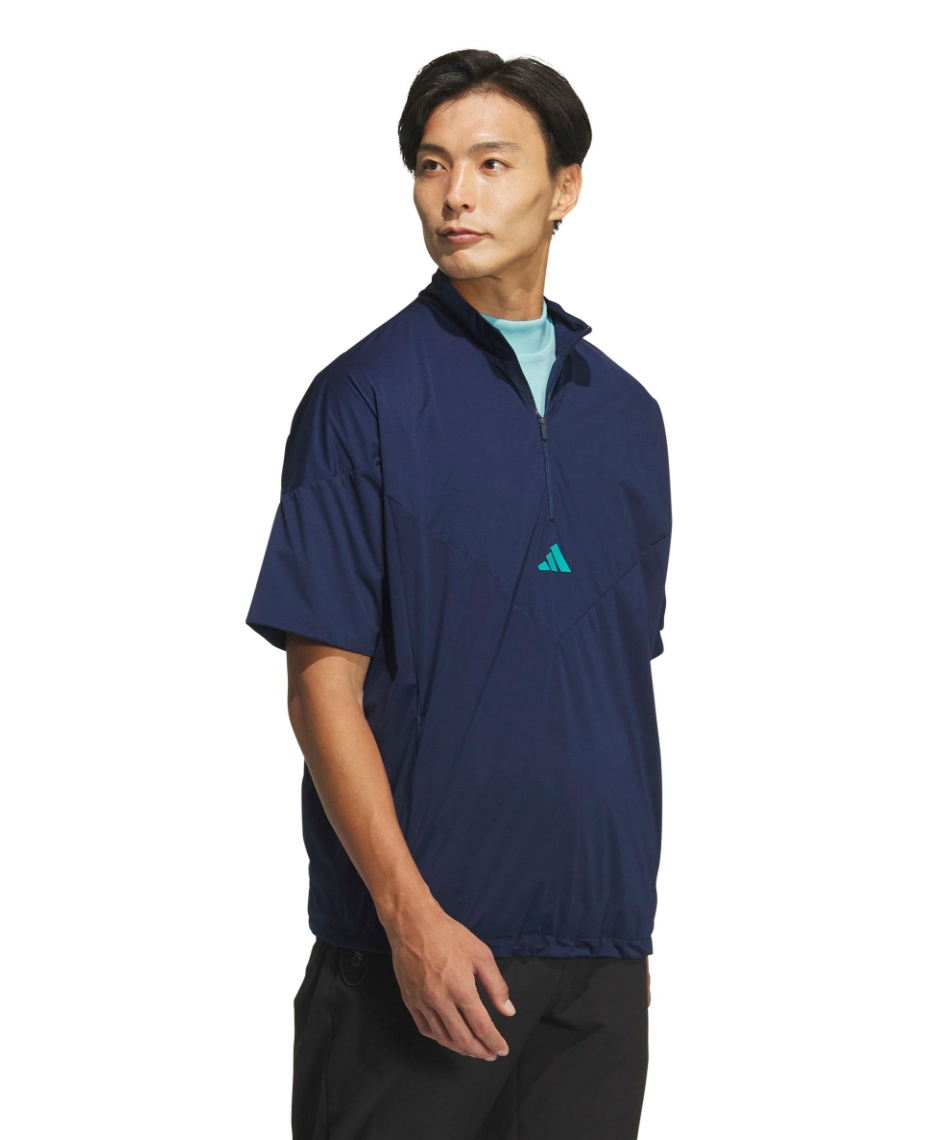 アディダス(adidas) ゴルフウェア ブルゾン コードカオス ハーフジップ 半袖ウィンド UV105 【国内正規品】【2025年秋冬モデル ...