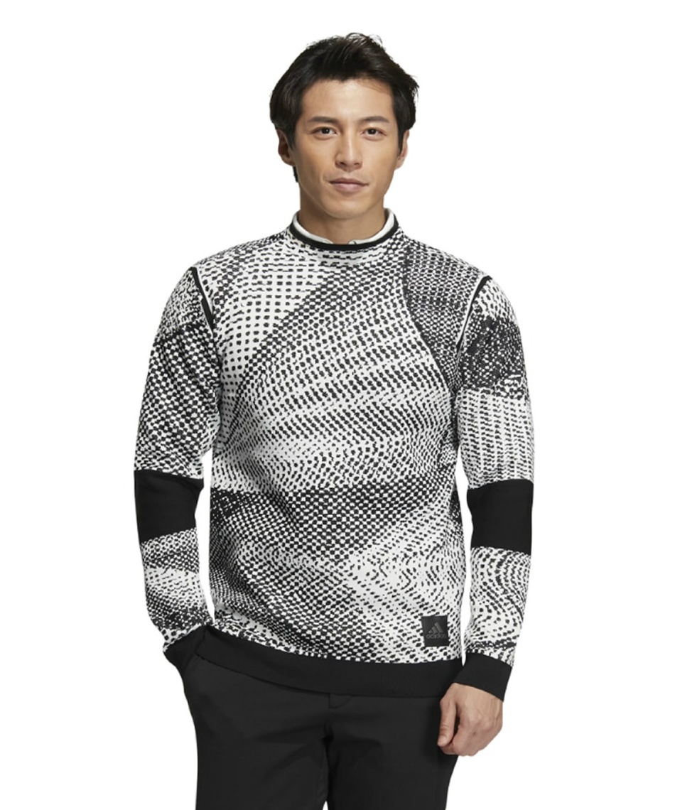 アディダス(adidas) ゴルフウェア セーター PRIMEKNIT ジャカード長袖クルーネックセーター CC001 【国内正規品 ...