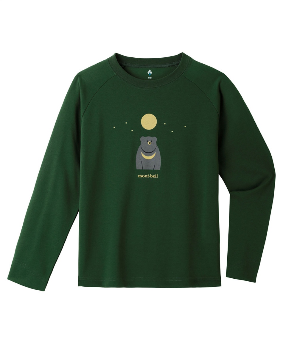 Tシャツ 長袖 WIC.ロングスリーブT Kid's ツキノワグマ 130-160 1114581 KHGN | スポーツ用品ならヒマラヤ ...