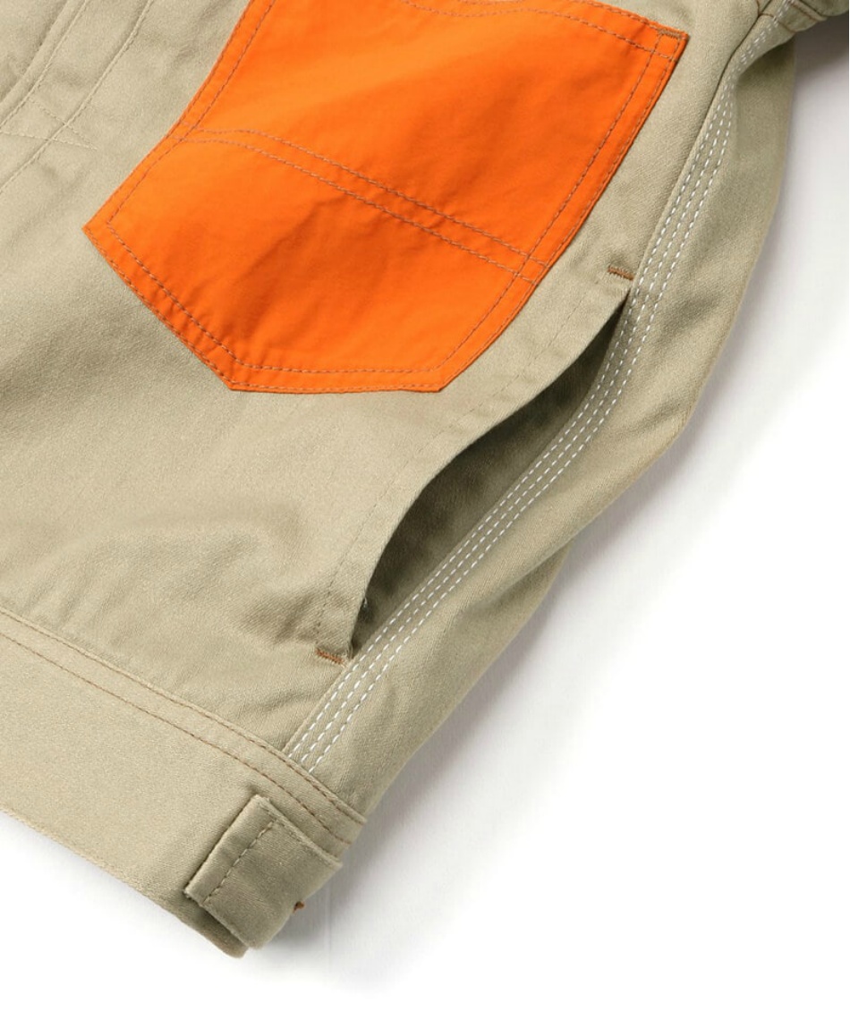 チャムス(CHUMS) アウトドア ジャケット フレイムリターダントジーンボアジャケット Flame Retardant Jean Boa Jacket CH04-1329 Beige ...