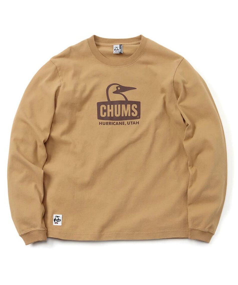 チャムス(CHUMS) Tシャツ 長袖 ブービーフェイスロングスリーブT CH01-1895 Beige*Brown | スポーツ用品なら ...