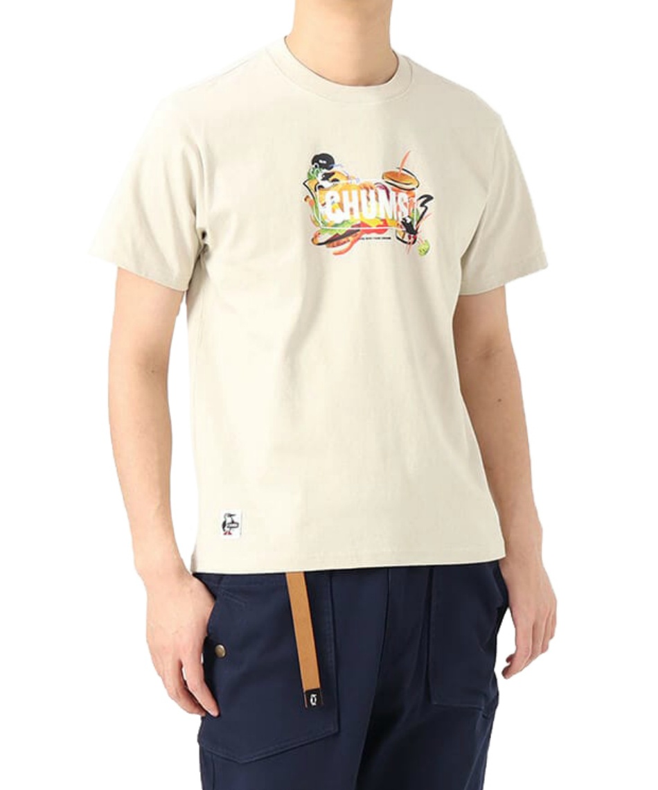 チャムス(CHUMS) Tシャツ 半袖 チャムスビッグバーガーTシャツ CHUMS Big Burger T-Shirt CH01-2161 ...