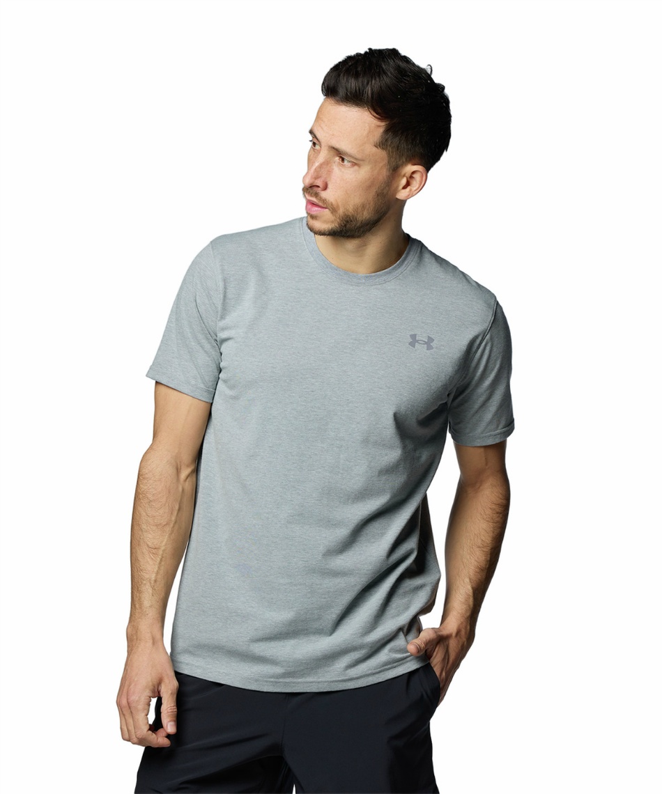 Tシャツ 半袖 UAパフォーマンスコットン ショートスリーブTシャツ 1384805-012 | スポーツ用品ならヒマラヤオンラインストア【公式】