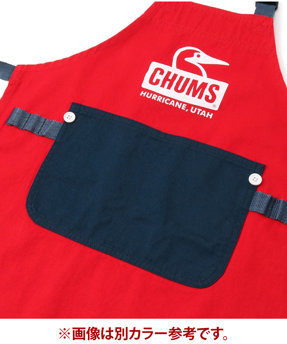 チャムス(CHUMS) エプロン キッズブービーフェイスエプロン Kid's Booby Face Apron CH27-1017 Red ...