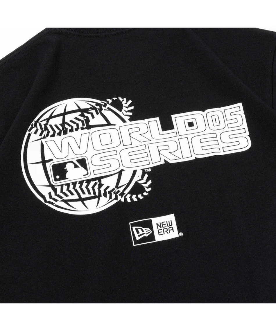 ニューエラ(NEW ERA) Tシャツ 半袖 コットン Tシャツ MLB Apparel World Series シカゴ・ホワイトソックス ブラック レギュラーフィット 14121906 ...