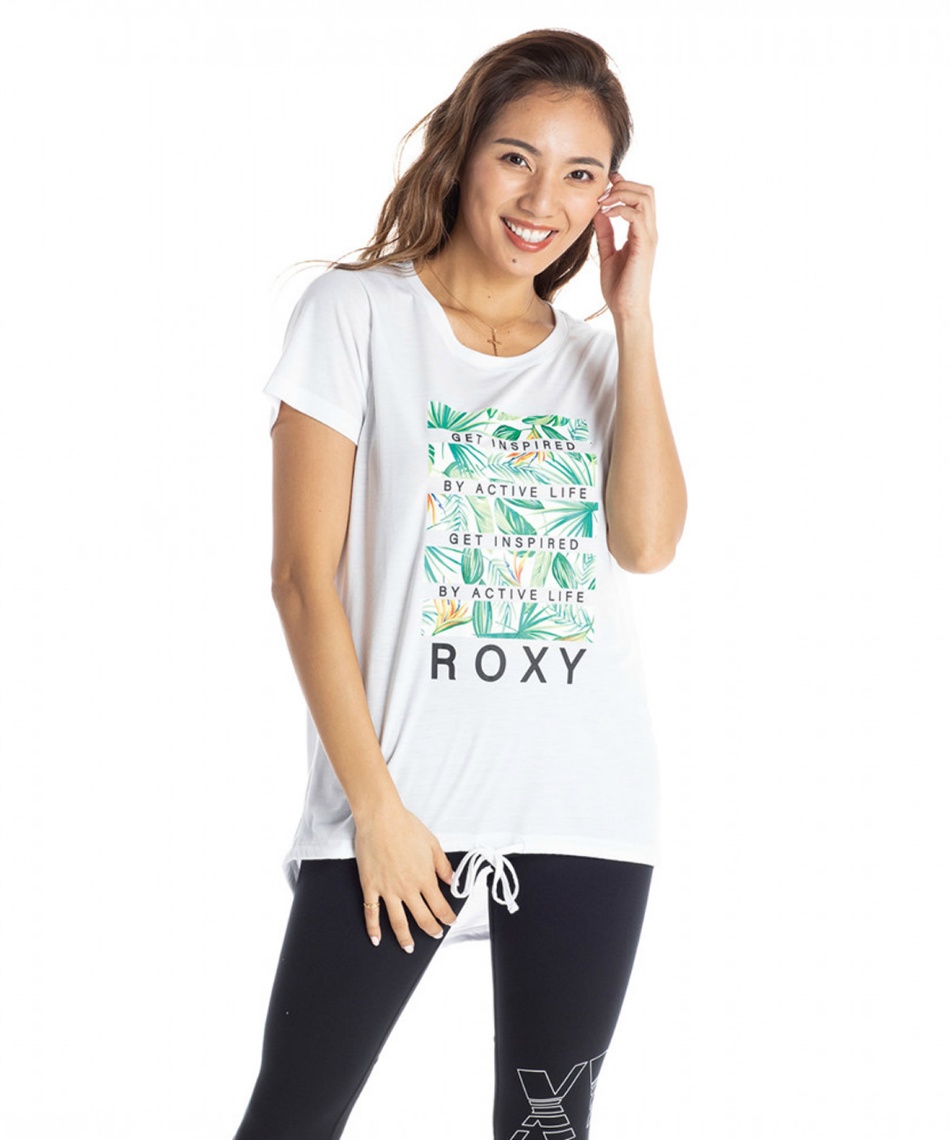 ロキシー(ROXY) Tシャツ 半袖 速乾 UVカット GET INSPIRED BY ACTIVE LIFE RST204524 【国内正規品】 | スポーツ用品ならヒマラヤオンラインストア【公式】