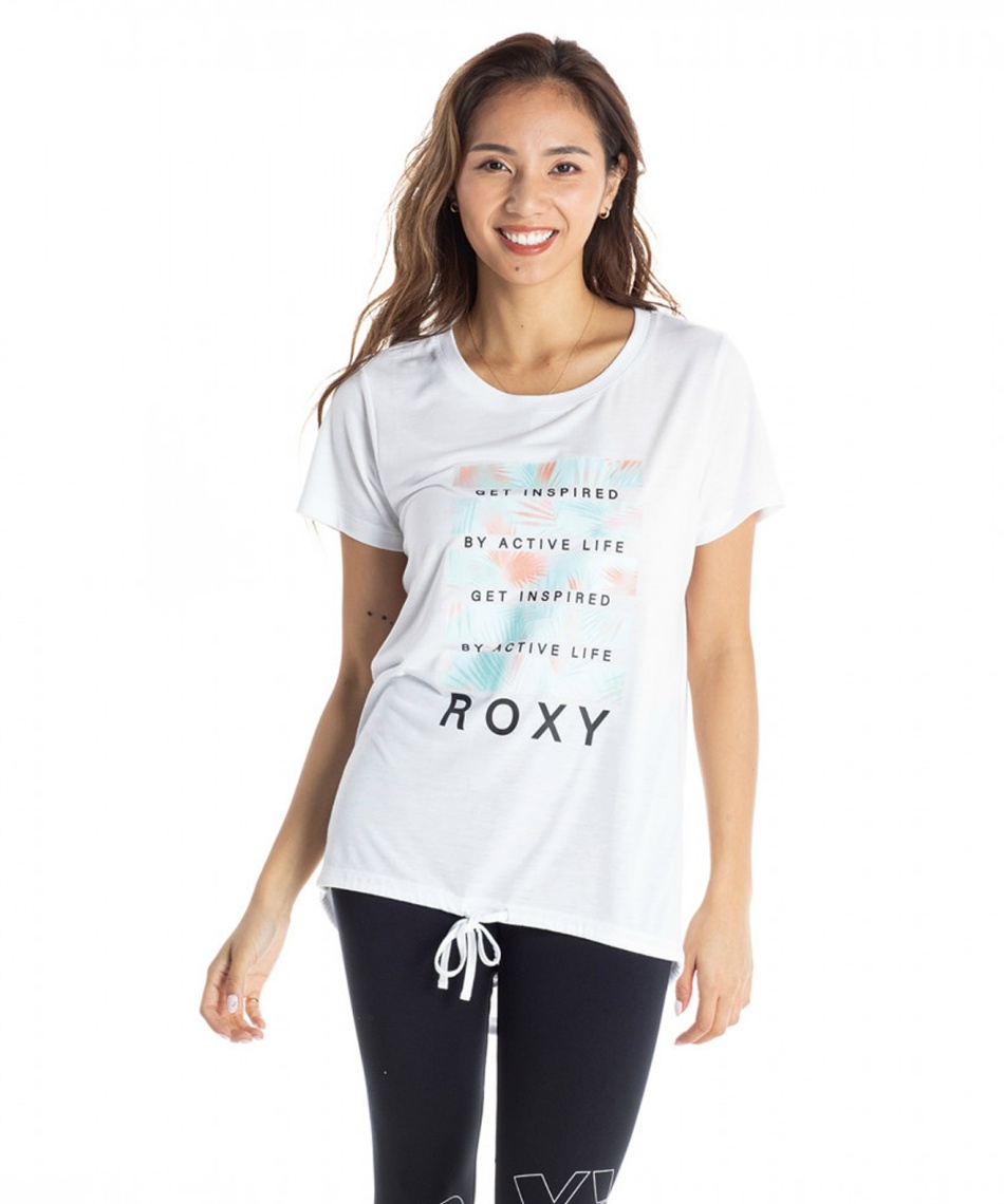 ロキシー(ROXY) Tシャツ 半袖 速乾 UVカット GET INSPIRED BY ACTIVE LIFE RST204524 【国内正規品】 | スポーツ用品ならヒマラヤオンラインストア【公式】