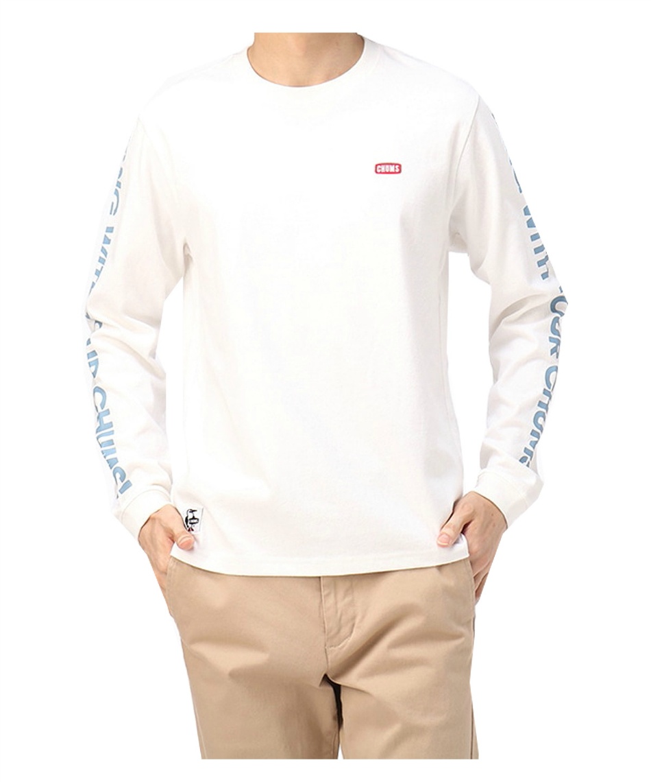 チャムス(CHUMS) Tシャツ 長袖 HWYCロングスリーブT CH01-1897 White*Blue | スポーツ用品ならヒマラヤオンラインストア【公式】