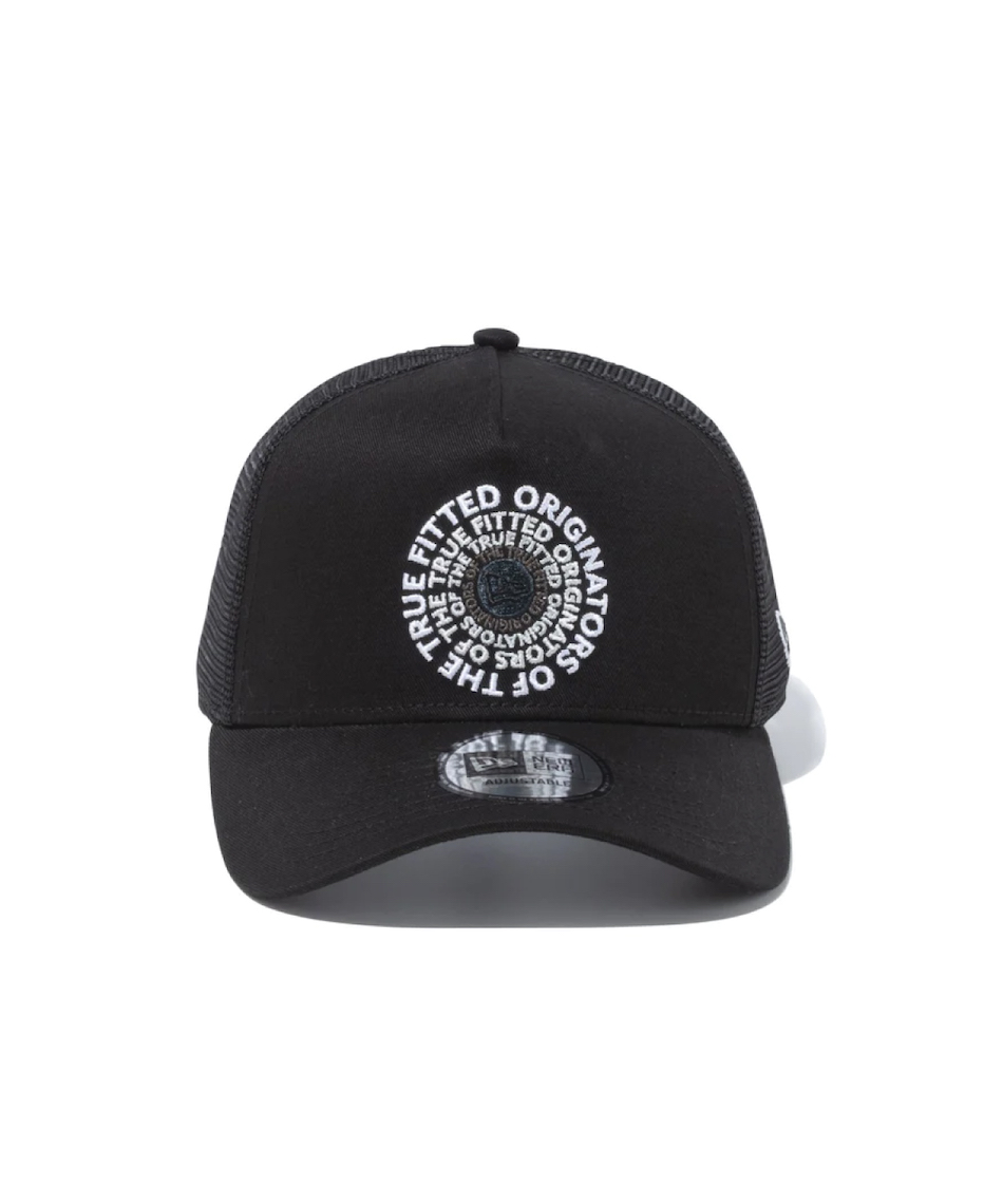 ニューエラ(NEW ERA) ゴルフ キャップ 9FORTY A-Frame トラッカー Circle OOTTF サークルロゴ ブラック × ...